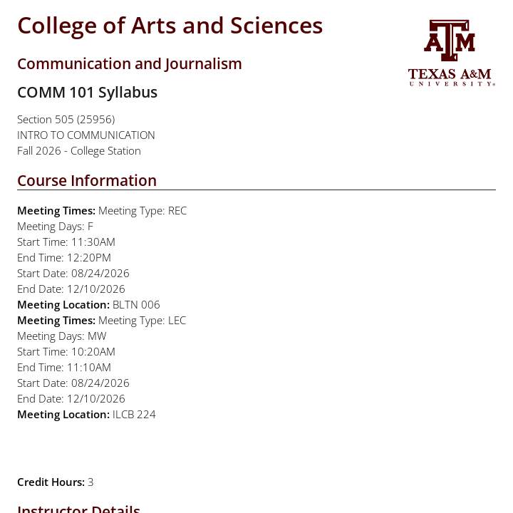 Simple Syllabus